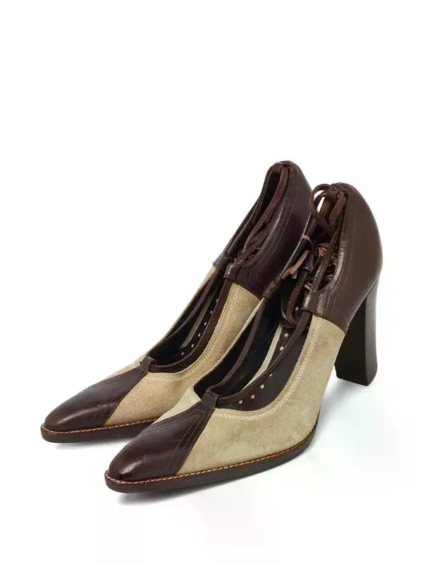Saint Laurent Suede Ankle-wrap Pumps