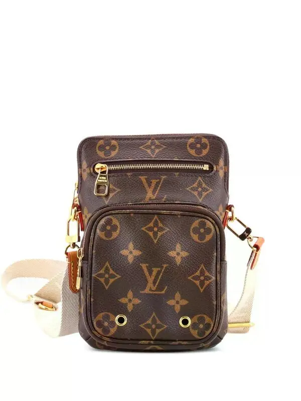 LOUIS VUITTON Monogram Canvas Utility Phone Sleeve Bag - Brown