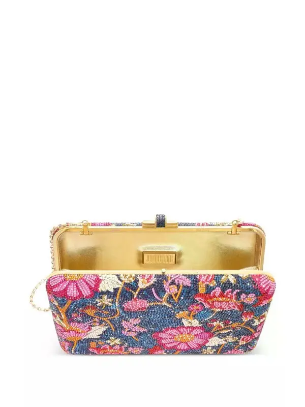 Judith Leiber Crystal Embellished Floral Clutch