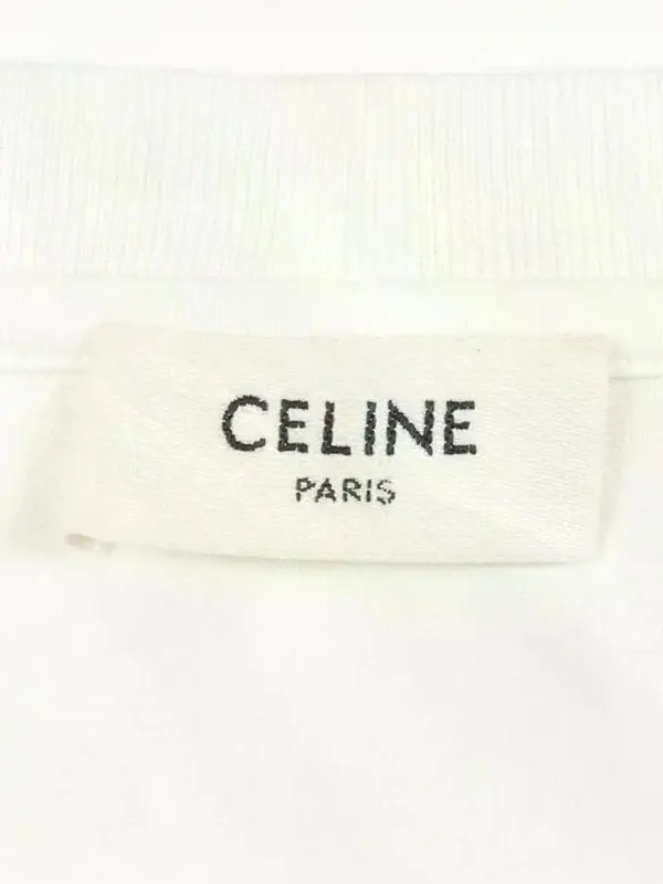 Celine Logo-print Leopard-detail T-shirt