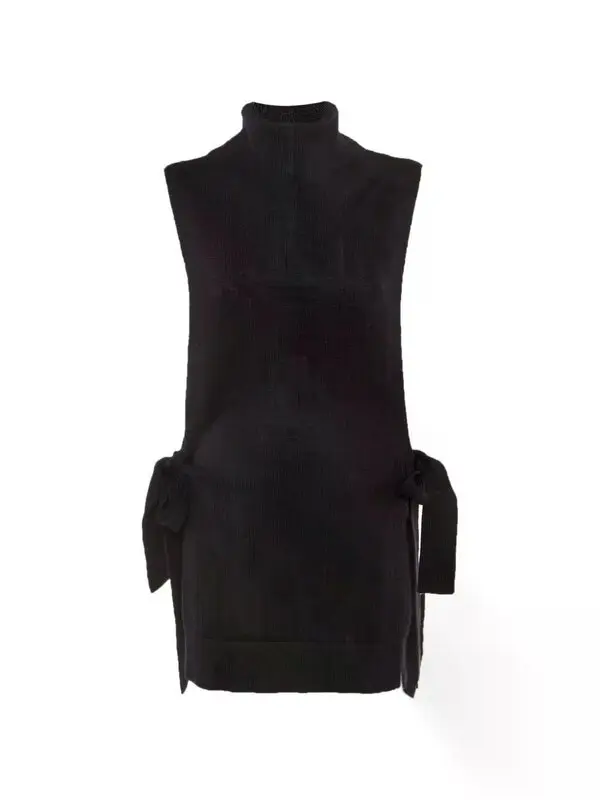 Victoria Beckham Wool Side-tie Turtleneck Sweater