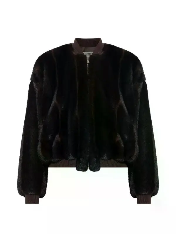 MAISON MARGIELA Faux Fur Bomber Jacket