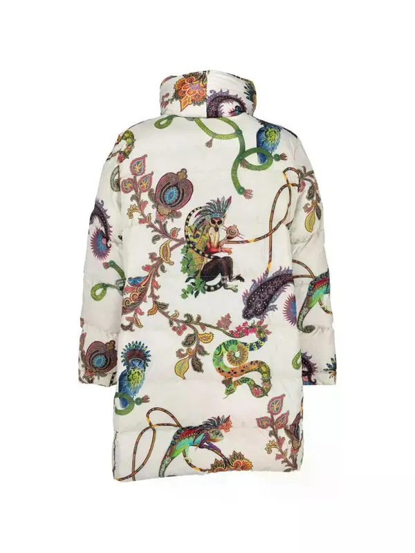 Etro Graphic Print Padded Coat