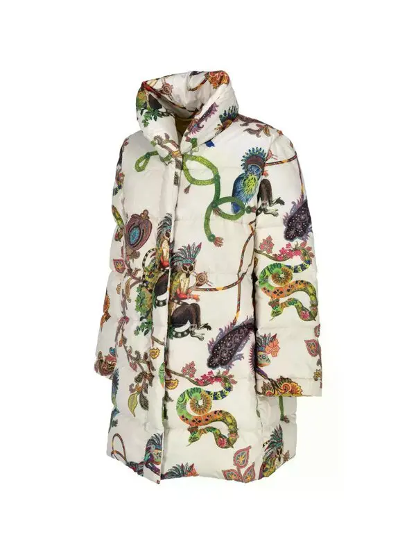 Etro Graphic Print Padded Coat