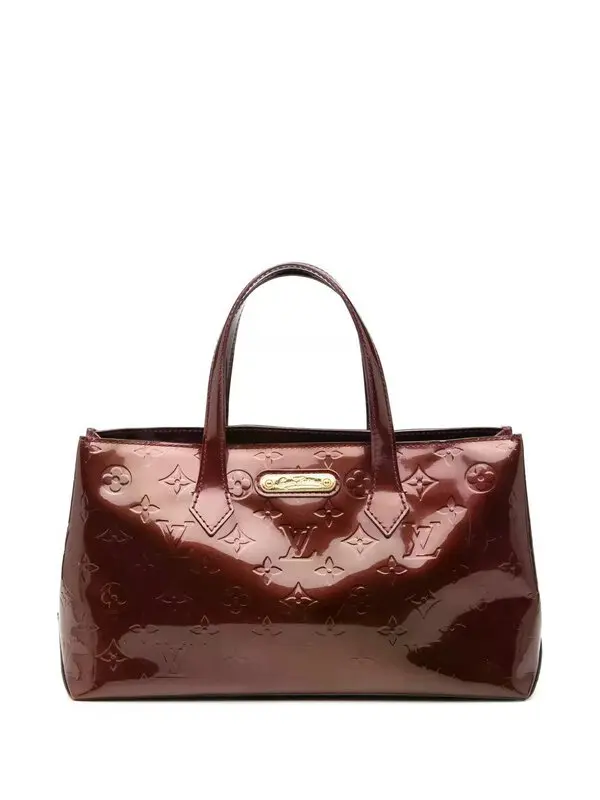 LOUIS VUITTON Monogram Vernis Wilshire Pm Handbag - Red