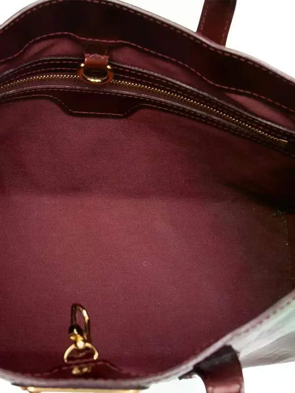 LOUIS VUITTON Monogram Vernis Wilshire Pm Handbag - Red