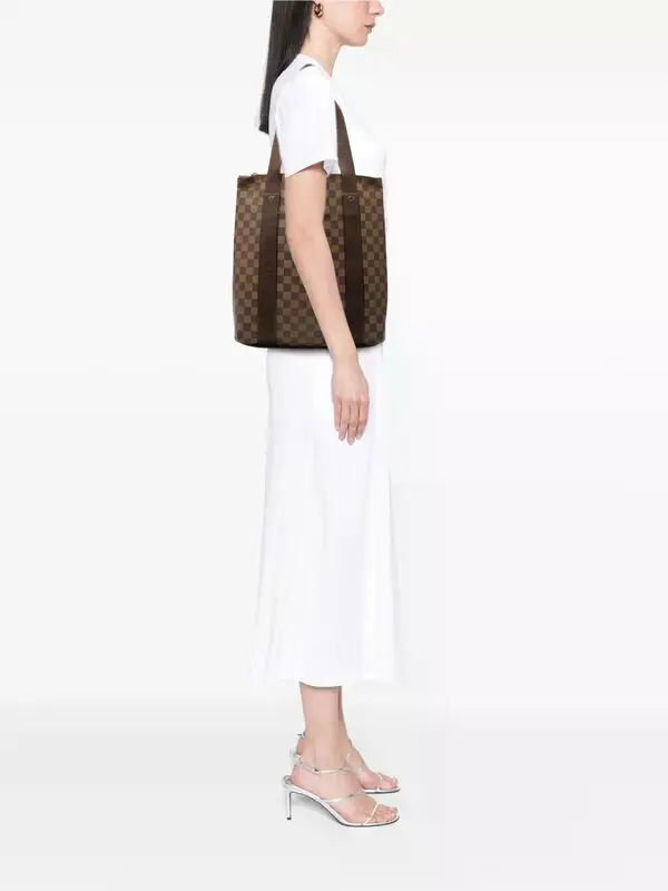 LOUIS VUITTON Damier Ebene Canvas Cabas Beaubourg Tote Bag