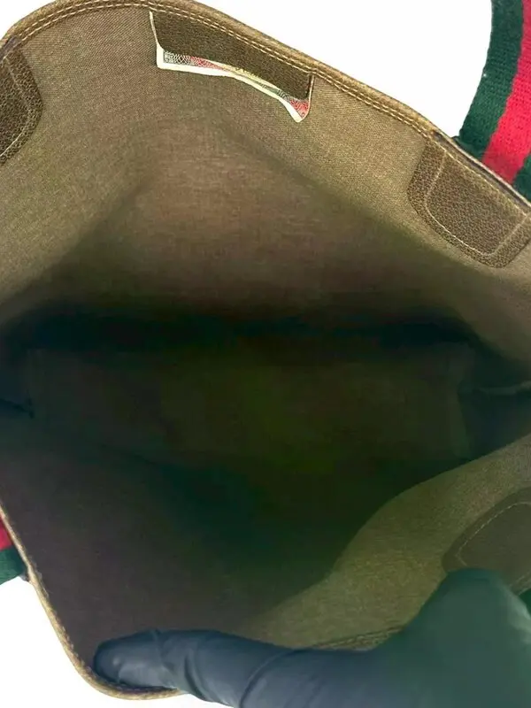 Gucci Gg Supreme Web Tote Bag