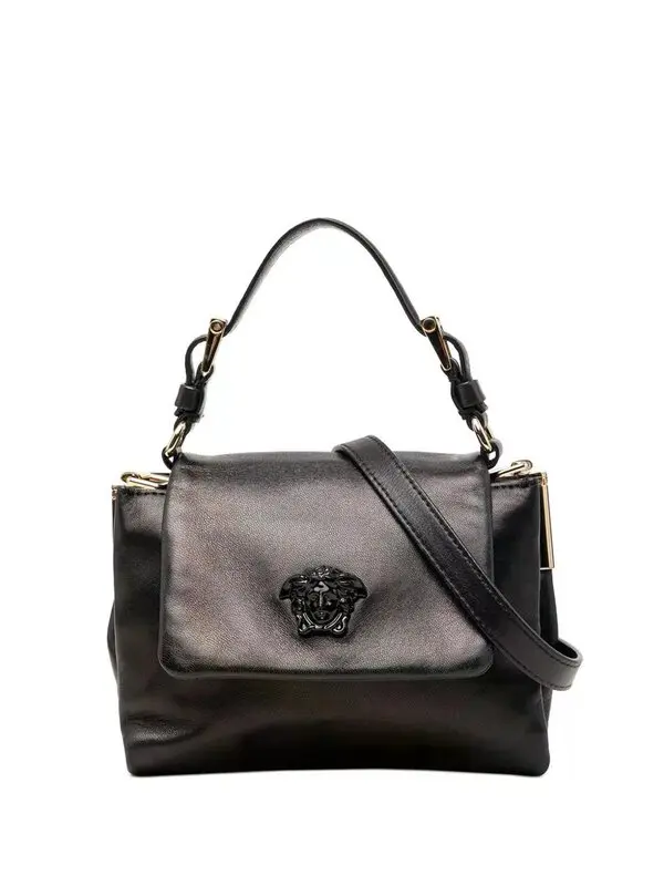 Versace La Medusa Leather Satchel