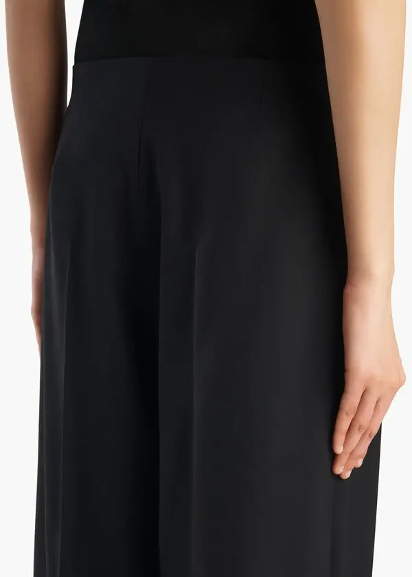 Khaite Walter Wool Bell-leg Pants - Black
