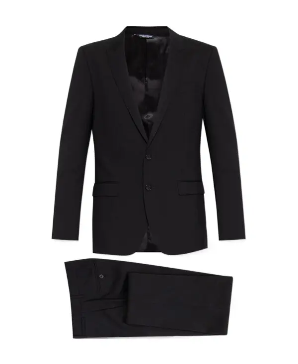 Dolce & Gabbana Dolce Gabbana Single-breasted Straight-leg Tailored Suit - Black