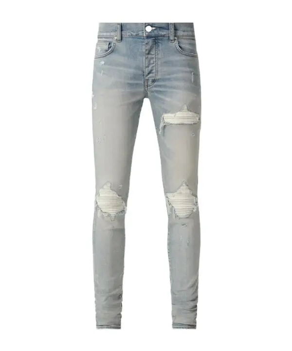 Amiri Belt Loop Jeans With Distressed Details