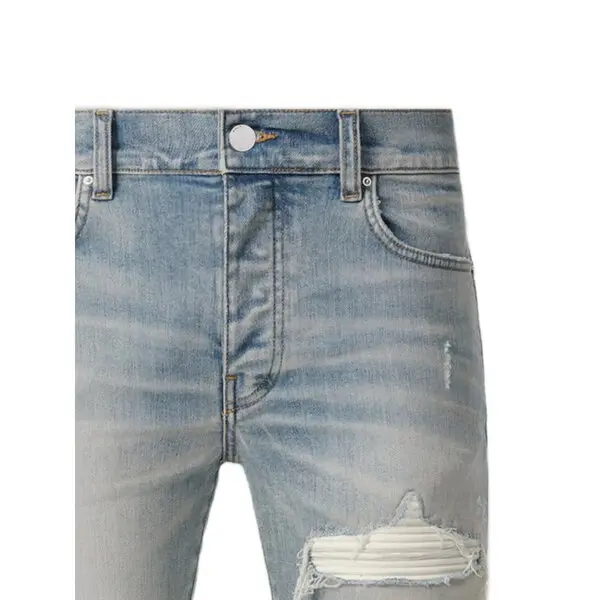 Amiri Belt Loop Jeans With Distressed Details