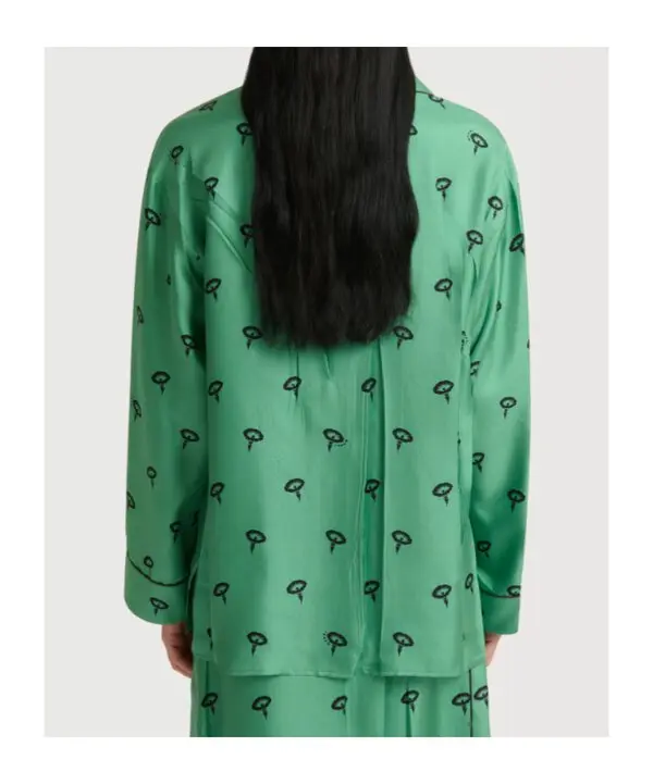 Marni Silk Twill Floral Print Pyjama Shirt