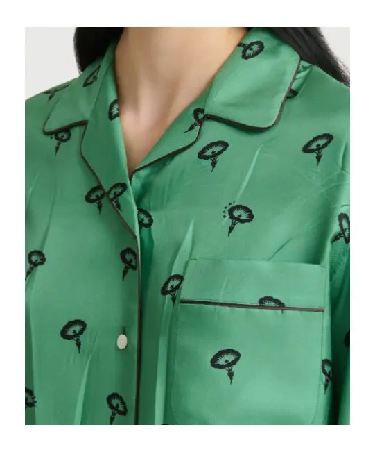Marni Silk Twill Floral Print Pyjama Shirt