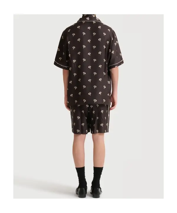Marni Floral Print Silk Twill Pyjama Shorts