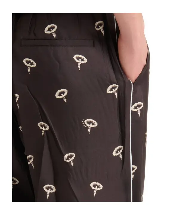 Marni Floral Print Silk Twill Pyjama Shorts