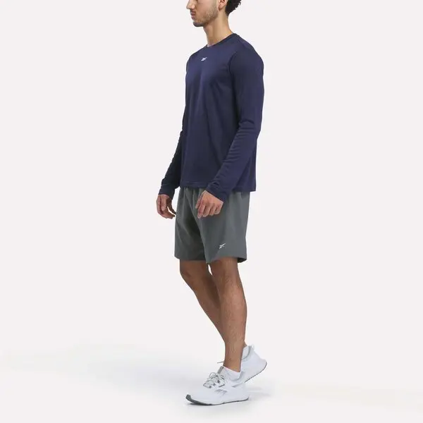 REEBOK Long Sleeve Tech Training T-shirt - Vector Navy