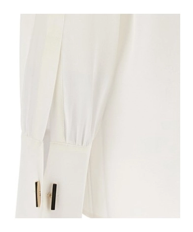 Max Mara V-neck Ruffled Silk Crepe De Chine Blouse - No