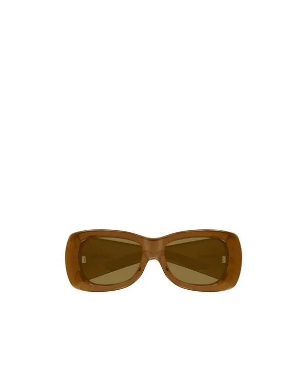 Saint Laurent Howl Oversized Frame Sunglasses - Brown