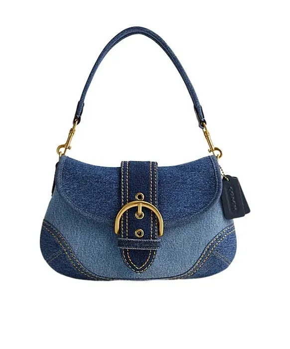 COACH Soho Flap Denim Tote Bag - Blue