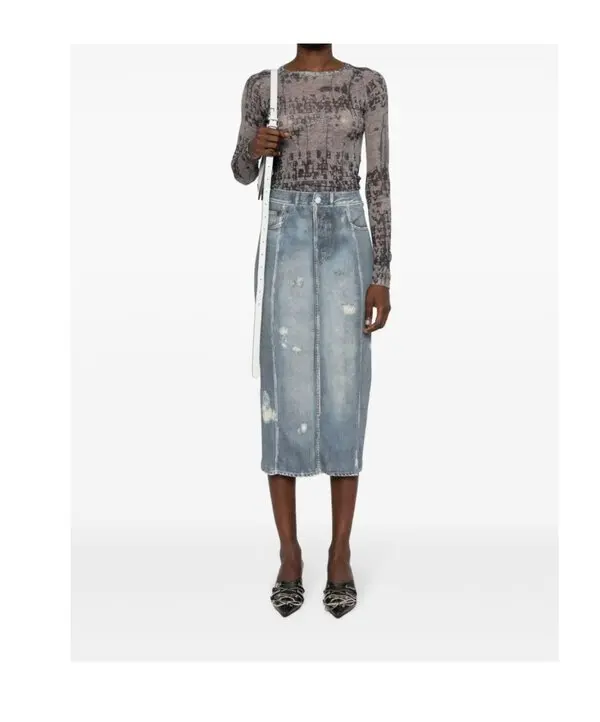 Acne Studios Denim Midi Skirt