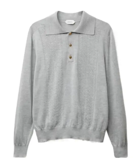 Versace Silk-cotton Knit Polo
