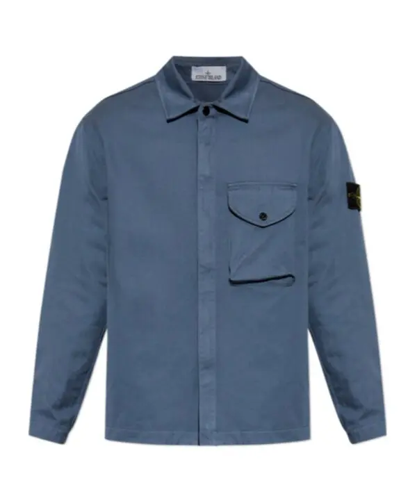 Stone Island Shirt-style Casual Jacket - Blue