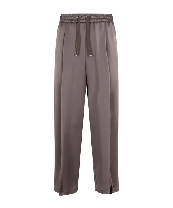 Herno Satin Resort Trousers - Gray