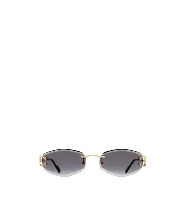 Cartier Geometric Frame Sunglasses - Gray