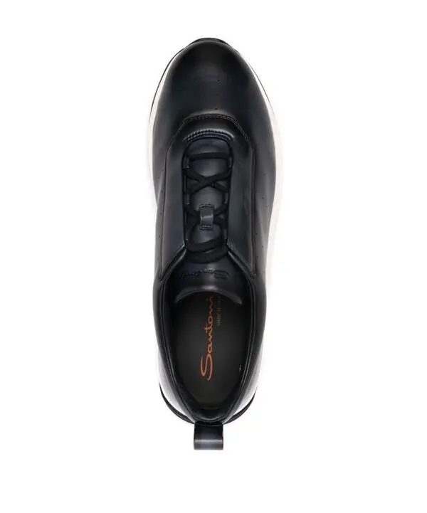 Santoni Leather Sneakers