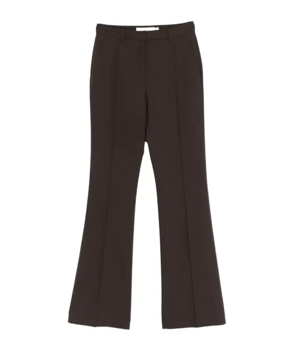AYA MUSE Seam-detail Trousers - Brown