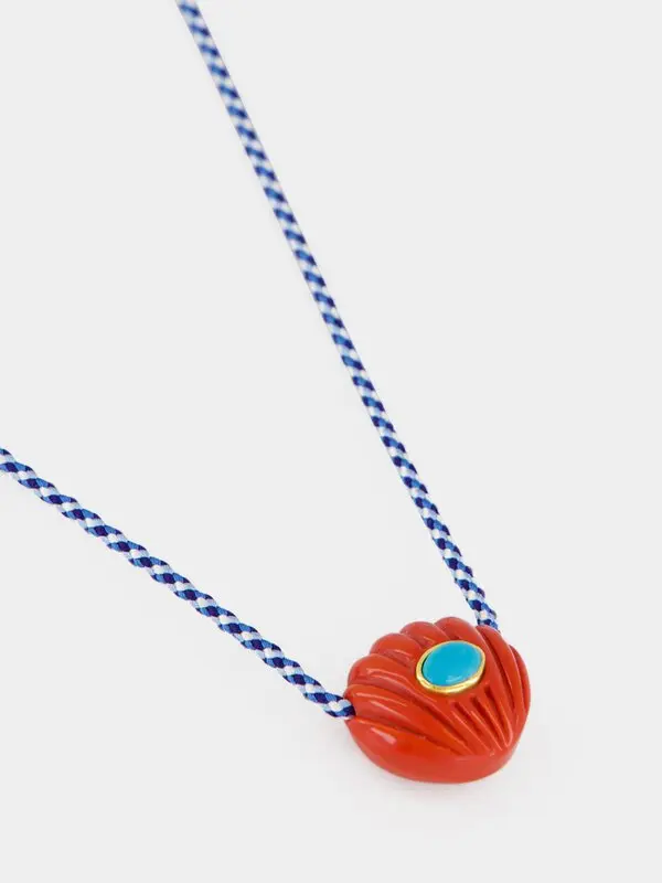 LIZZIE FORTUNATO Tomato Kai Cord Necklace