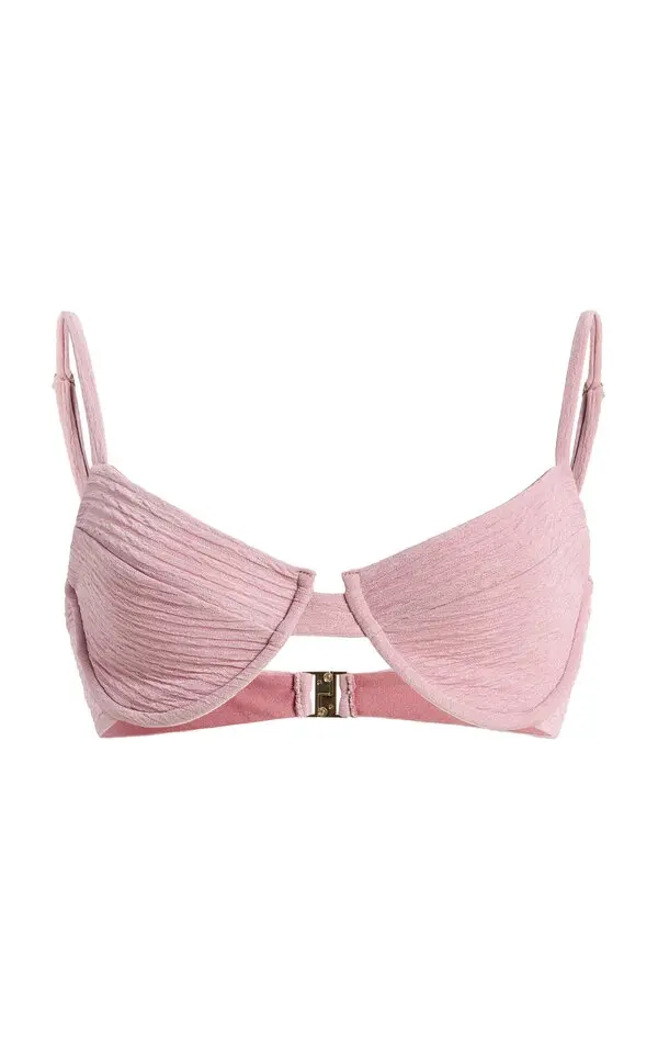 JUILLET Lulu Underwire Bikini Top - Pink