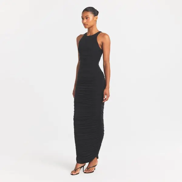 SKIMS Ruched Long Dress