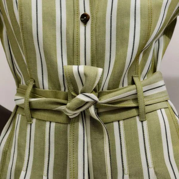 ME+EM Stripe Wide-leg Cropped Jumpsuit