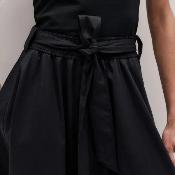 ME+EM Cotton A-line Maxi Skirt With Belt