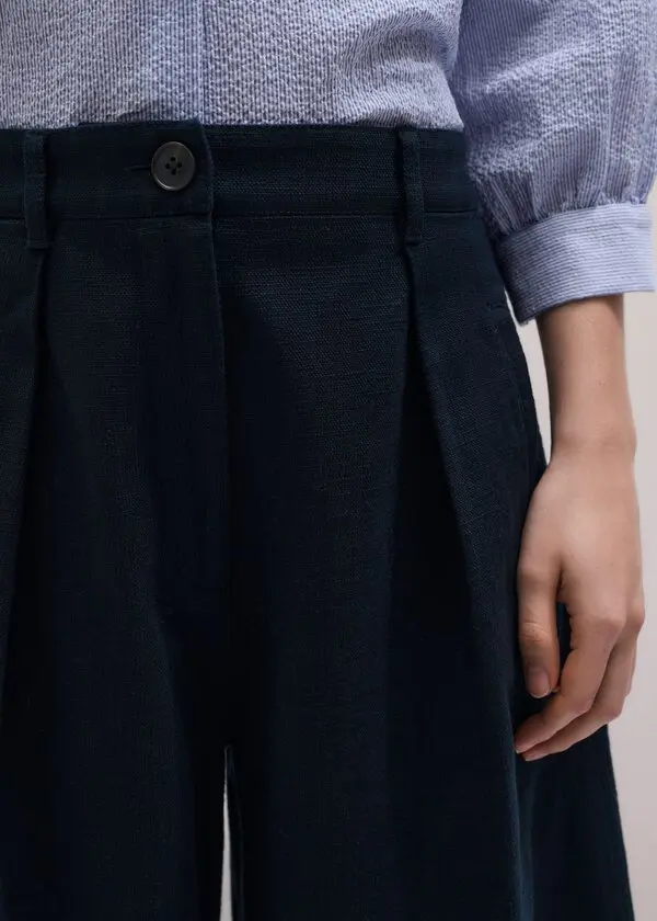 ME+EM Pleated Barrel Trousers