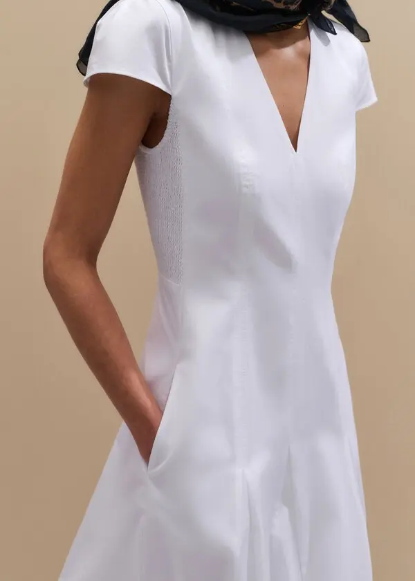 ME+EM V-neck Fit & Flare Maxi Dress