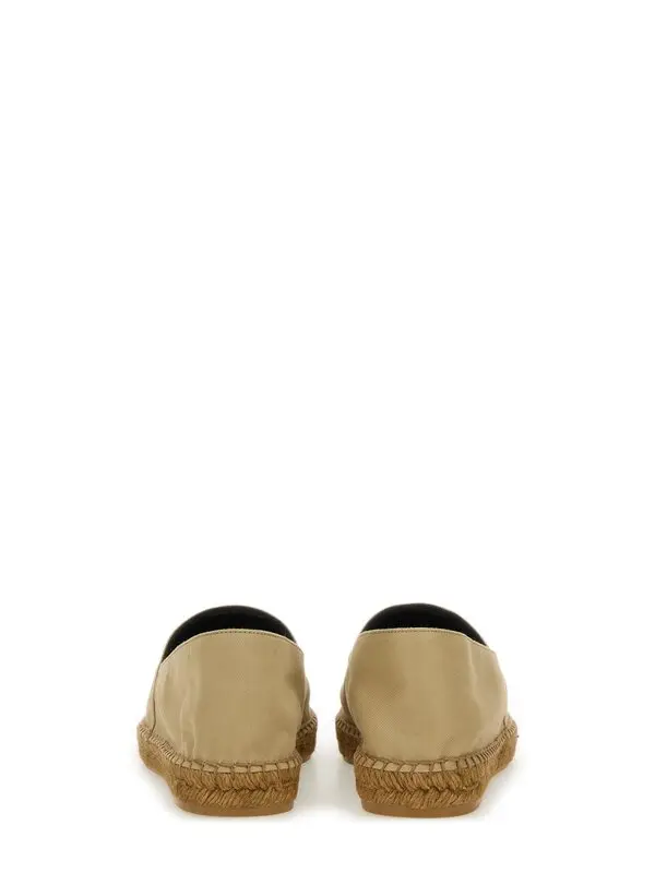 Saint Laurent Cotton Gabardine Espadrilles - Beige