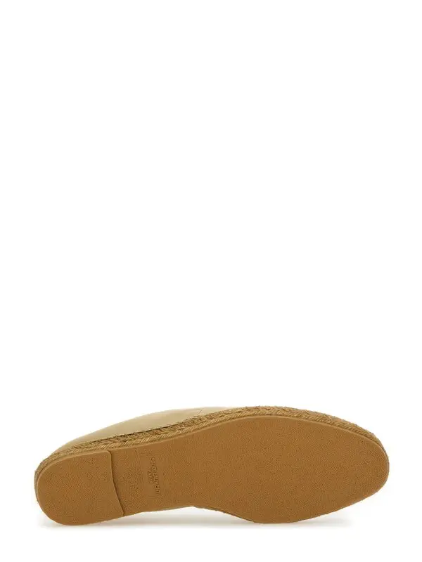 Saint Laurent Cotton Gabardine Espadrilles - Beige