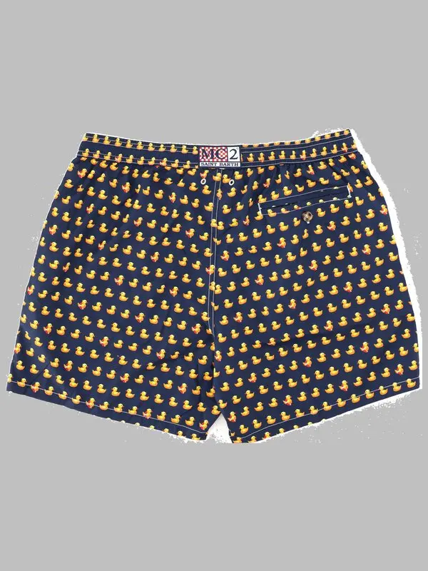 MC2 SAINT BARTH Swim Shorts With Duck Print - Multicolour