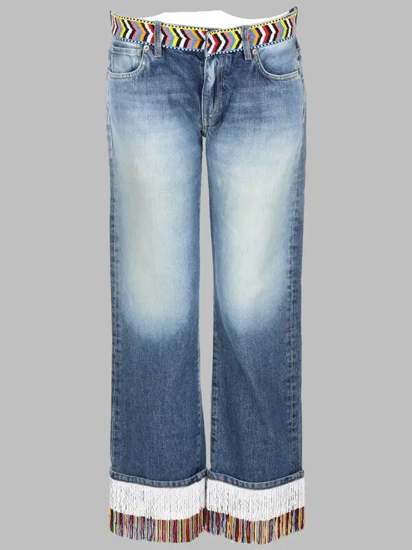Alanui Jeans Con Decorazione Di Perline