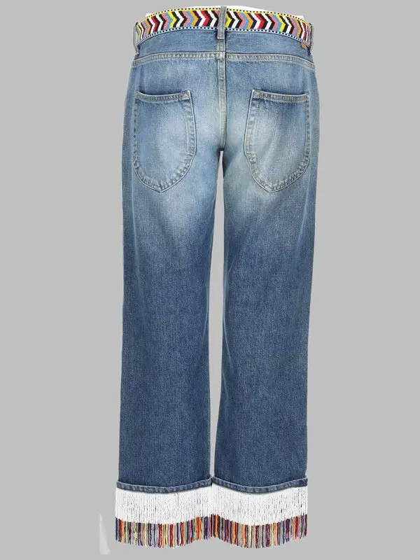 Alanui Jeans Con Decorazione Di Perline