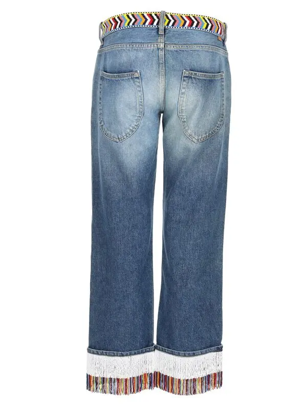 Alanui Jeans Con Decorazione Di Perline