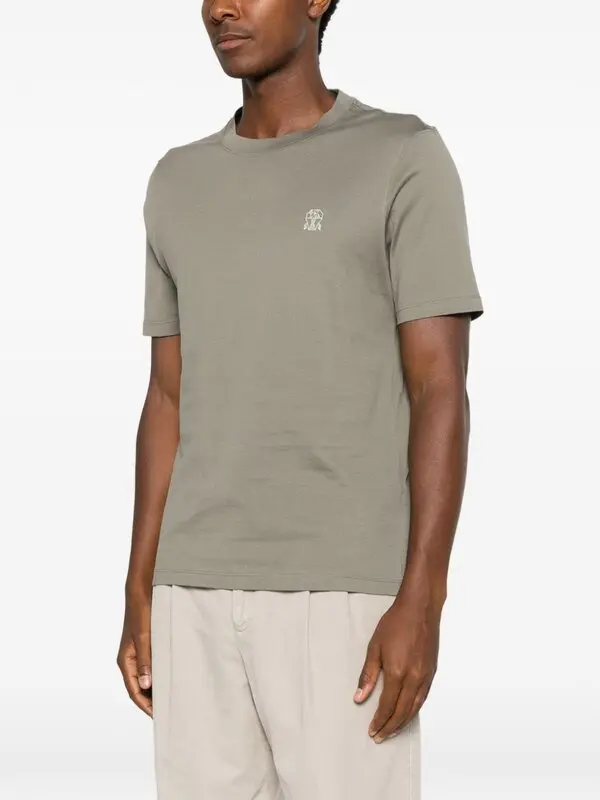 Brunello Cucinelli Logo Cotton T-shirt