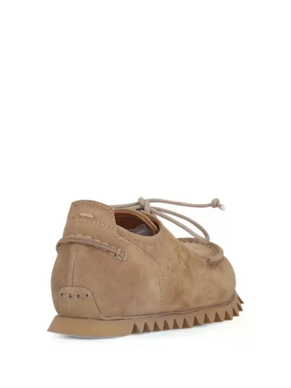 BEKK Suede Lace-up Loafers With Vibram Sole