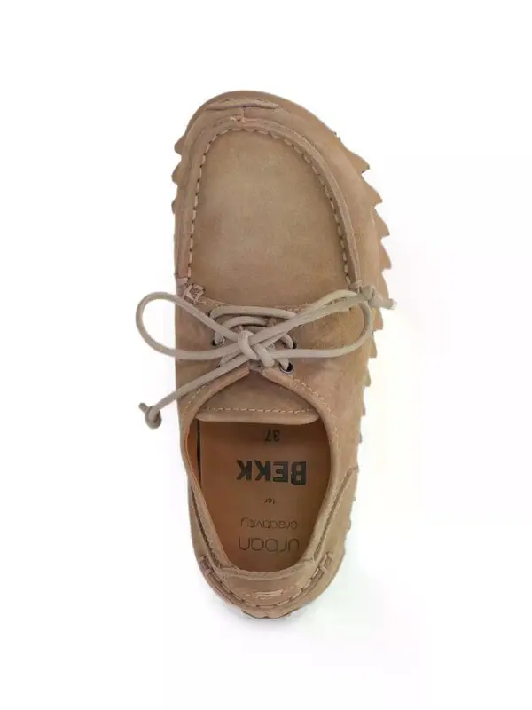 BEKK Suede Lace-up Loafers With Vibram Sole