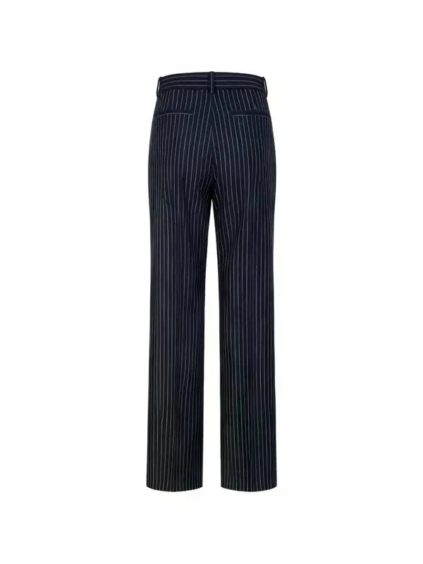 Pinko Navy Pinstripe Tailored Trousers