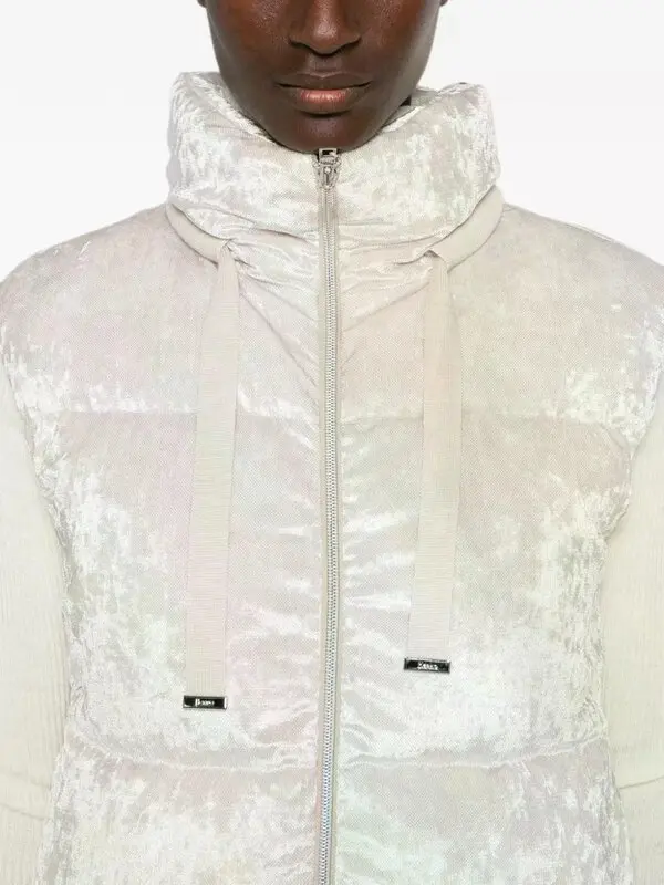 Herno Quilted Textured Gilet - Neutrals
